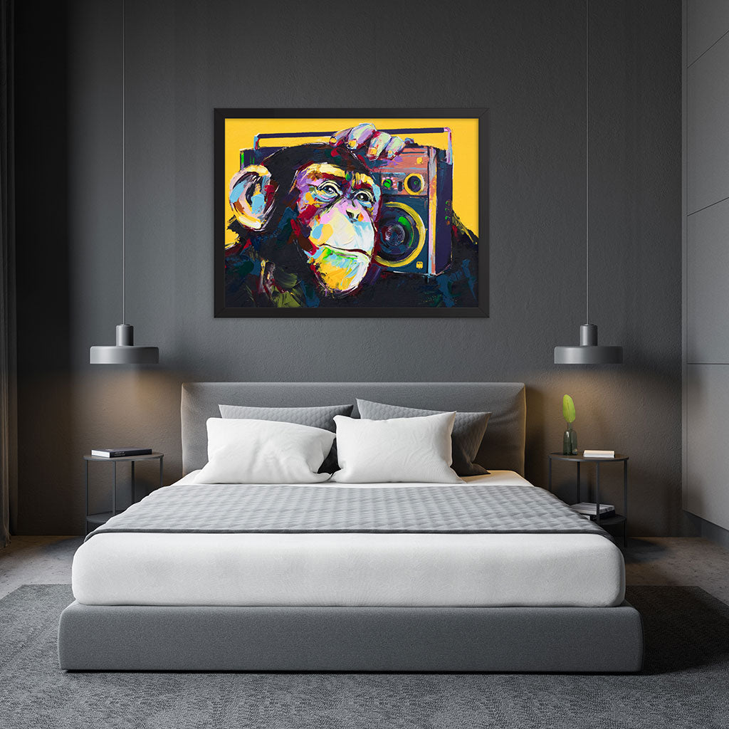 Monkey Painting Colorful Music & Lofty Trend
