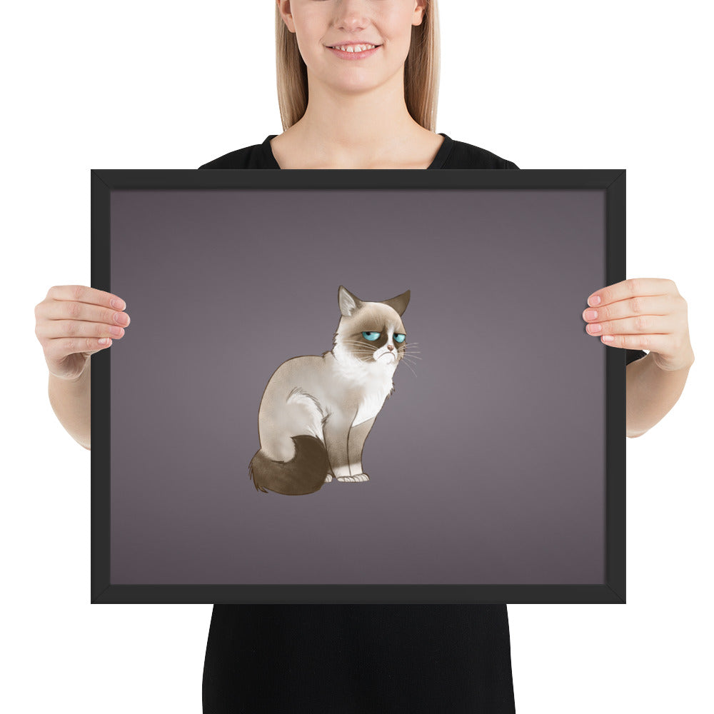 Tableau Chat Enfant le Grognon | Lofty Trend