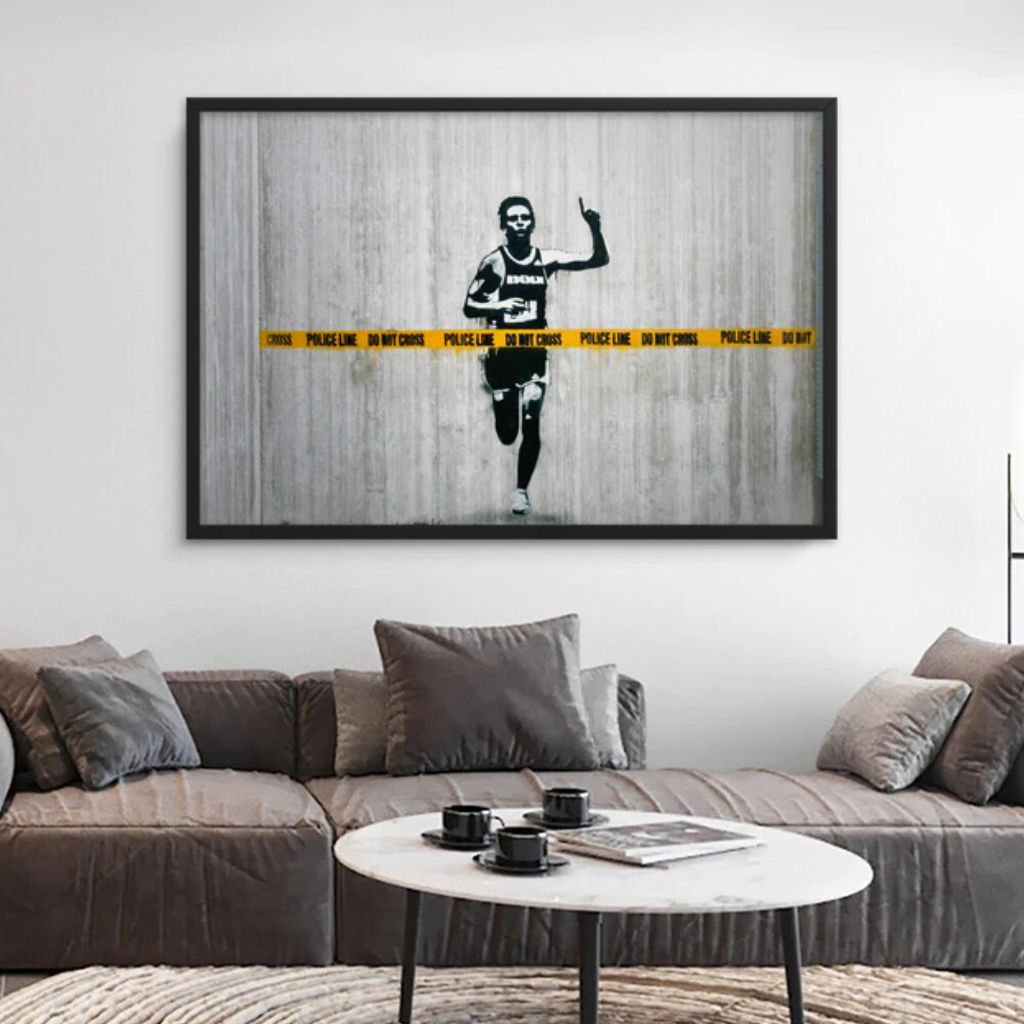 Banksy Painting Police Line | Lofty Trend
